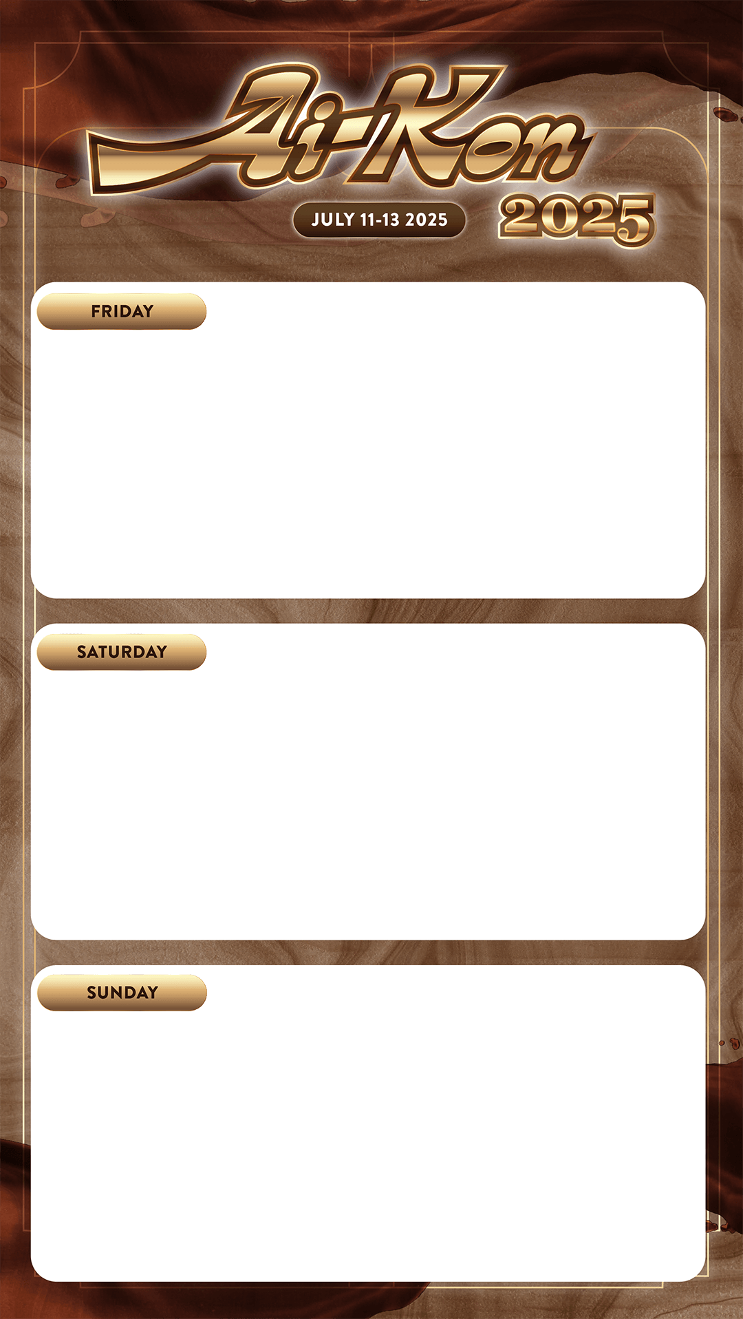 Cosplay Lineup Template – Ai-Kon